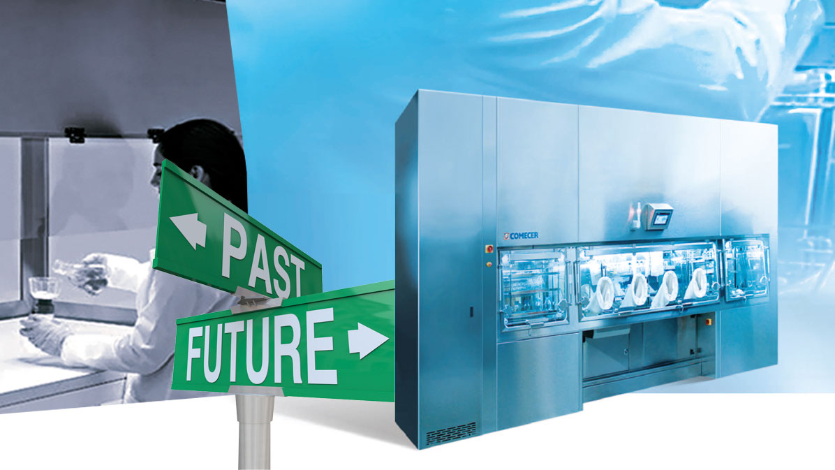 Are you still using laminar flow hoods in your sterility testing?