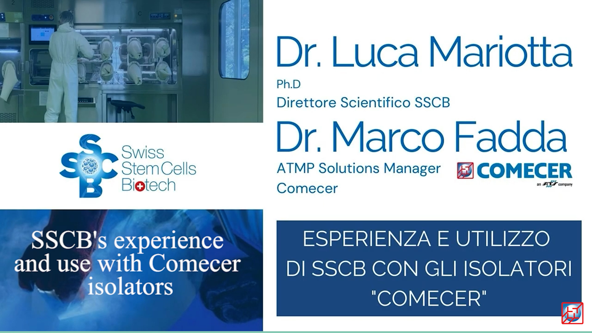 SSCB – Swiss Stem Cells Biotech - A Comecer case study